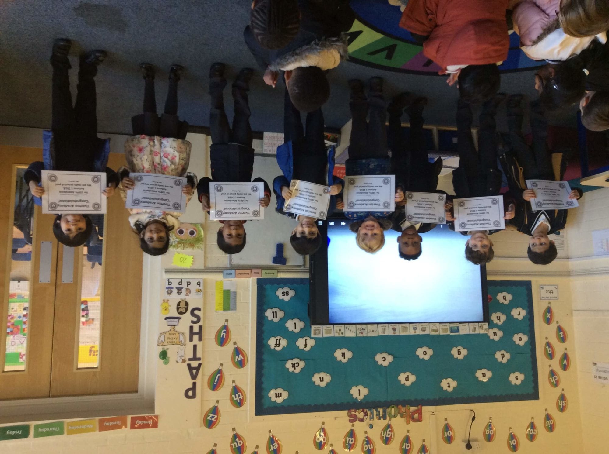 Attendance Celebrations in Reception – Tiverton Academy